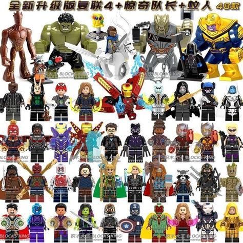Marvel Avengers Minifigures Superhero Iron Man Compatible Building