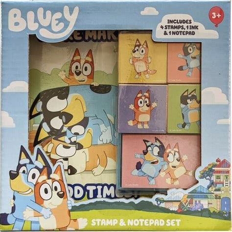 Bluey Stamp And Notepad Set Aussie Toys Online
