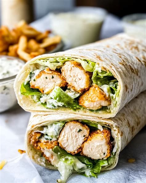 Chicken Caesar Wraps