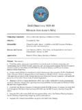 Dod Directive 302040 November 29 2016 Dod Directive 3020 40