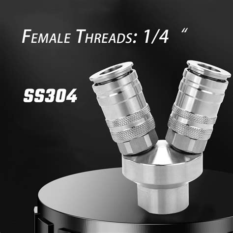 Ss304 C Type Rapid Quick Coupler Round Two Way And Thre Way Self