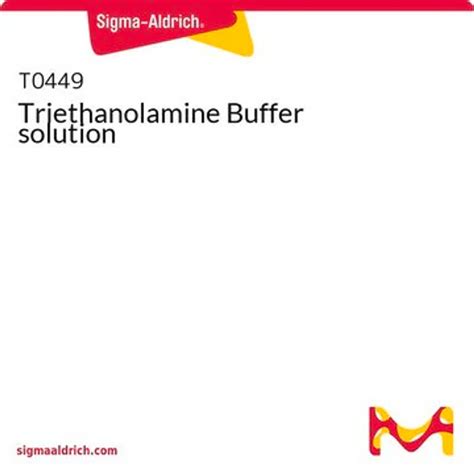 Triethanolamine Buffer Solution 1 X 120 Ml T0449 120ml