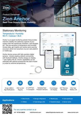 Temperature Humidity Data Logger Wireless For Cold Storages
