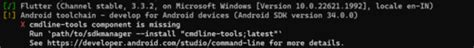 Flutter Error Cmdline Tools Component Is Missing Devops Support