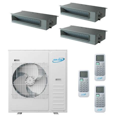 Air Con 42000 Btu 20 Seer 3 Zone Concealed Duct 12k12k12k Mini Split