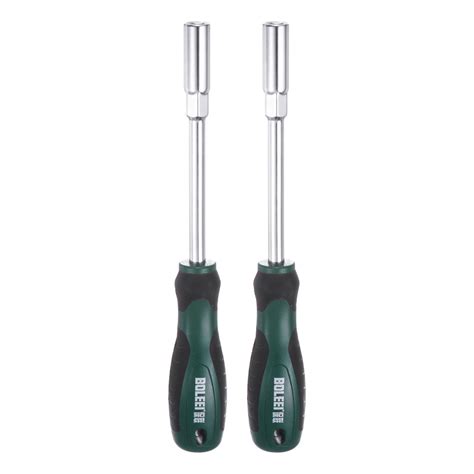 Uxcell 2pcs Metric Nut Driver 9mm Cr V Non Magnetic Tip Hollow Shafts