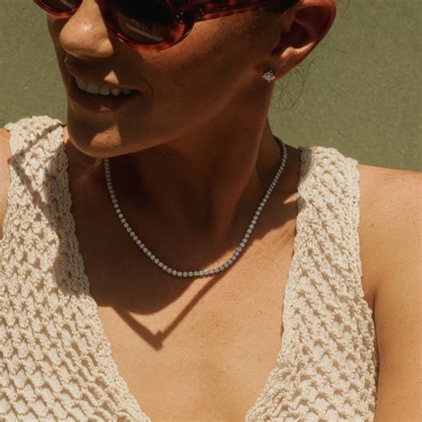 Icy Tennis Choker Necklace Lav Gender