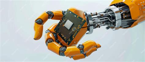 Premium Photo Authentic Hightech Robotic Arm Holding Sophisticated