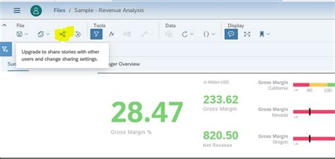 sap analytics cloud 使用共享选项 gingerdoc 姜知笔记