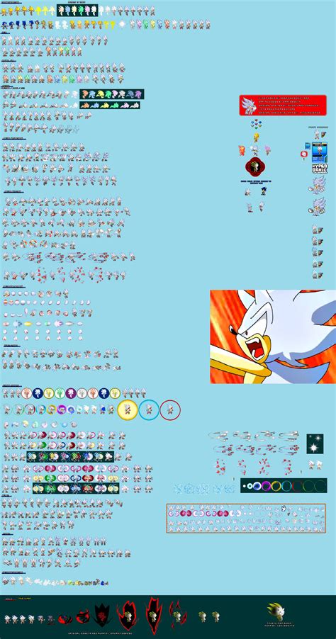 Hyper Sonic Sprites Sheet 2020 By Darknessx4 On Deviantart