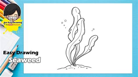 Easy Drawing Seaweed Youtube