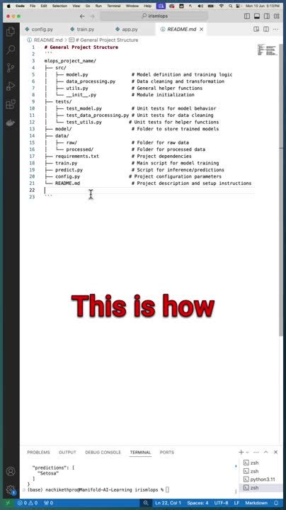 [video] manifold ai learning on linkedin mlops project structure guide