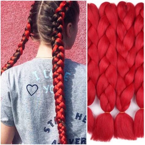 Extensii Pentru Impletituri Rosu Extensii De Par