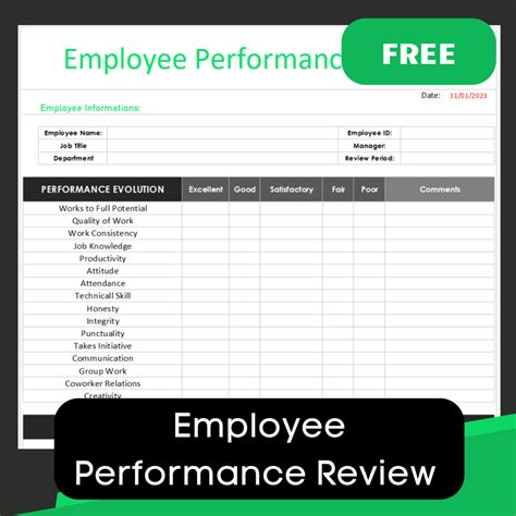 Employee Performance Review Template Archives Exsheets