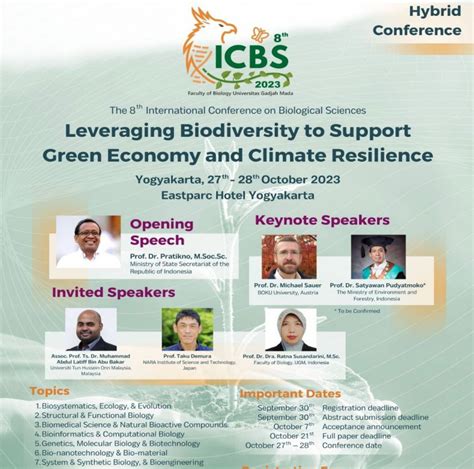 The 8th International Conference On Biological Sciences Icbs 2023