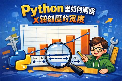 Python里如何调整x轴刻度的宽度