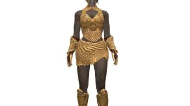 Golden Saint And Dark Seducer Armor Without Pauldrons At Skyrim Special
