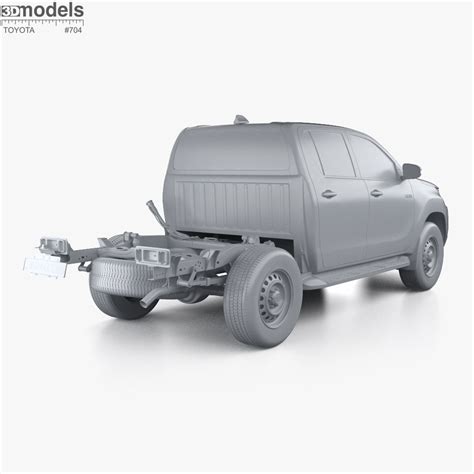 Toyota Hilux Double Cab Chassis Cab Sr 2025 3d Model Download Pickup