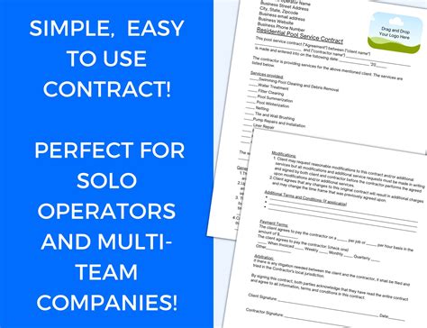 Residential Pool Maintenance Contract Pool Cleaning Contract Pool