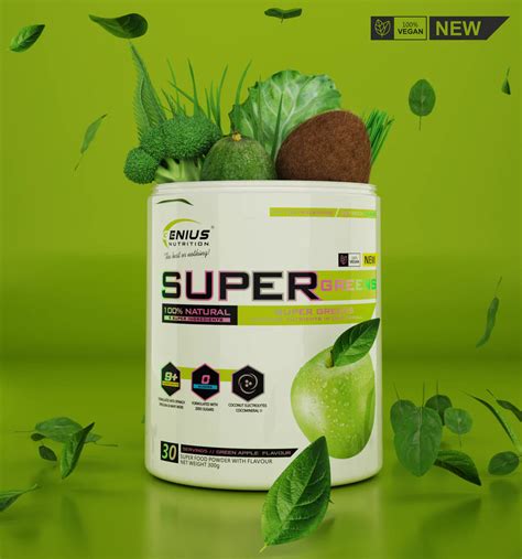 GENIUS NUTRITION SUPER GREENS 300G/30SERV – Genius Nutrition UK