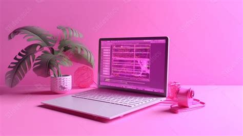 Illustration Of Coding Language Development In A Cartoonish Style On A Pink Powerpoint