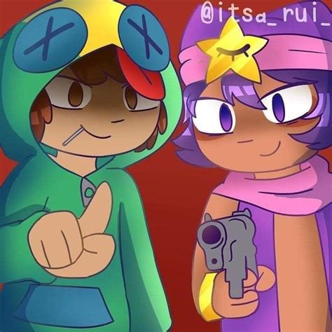 Leon And Sandy In 2024 Star Wallpaper Brawl Star Art