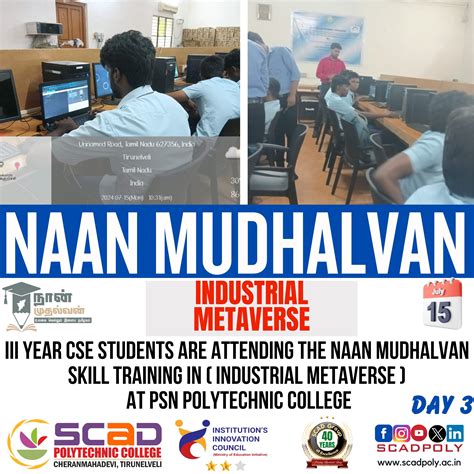 Nan Mudhalvan News And Events Scad Polytechnic College Tirunelveli