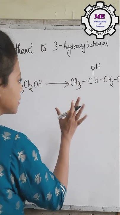 Ethanol To 3 Hydroxybutanal Conversion Shorts 30days30shorts Ashortaday Youtube