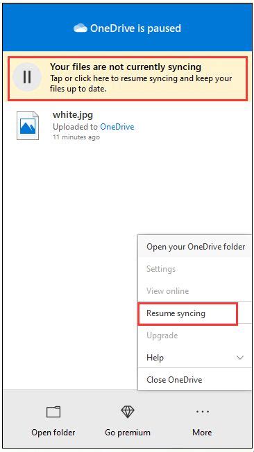 How To Easily Pause And Resume OneDrive Syncing On Windows Resume