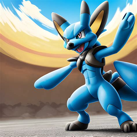 Best Quality Masterpiece Ultra Hd Lucario Pokémon Battlefiel Arthub Ai