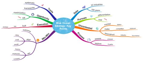 Mind Map Blue Ocean Strategy 8 Key Points Biggerplate