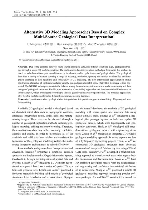pdf alternative 3d modeling approaches based on complex multi source