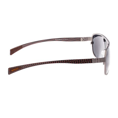 Atmosphere Polarized Sunglasses Titanium Gunmetal Frame Black