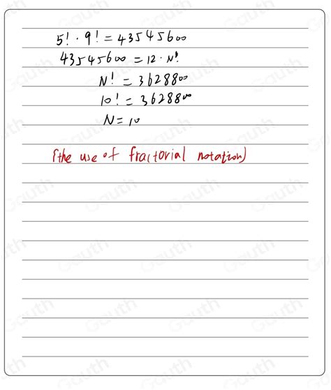 Solved For Positive Integer N The Factorial Notation N Represents