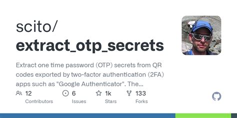 Github Scitoextractotpsecrets Extract One Time Password Otp