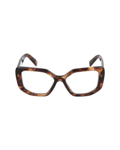 Prada Cat Eye Glasses In Black Lyst Uk