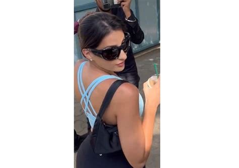 Nora Fatehi Flaunts Her Super Hot Body In A Blue Crop And Tight Fitted