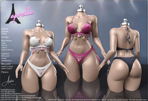 Second Life Marketplace Aprelle Azalea Bikini Demo