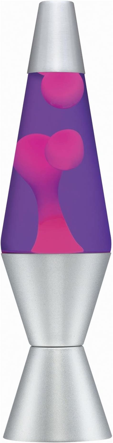 The Original Lava Brand Lava Motion Lamp 14 5 Pink Purple Silver