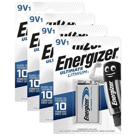4 X Energizer 9v Block Lithiumbatterie Kauflandde