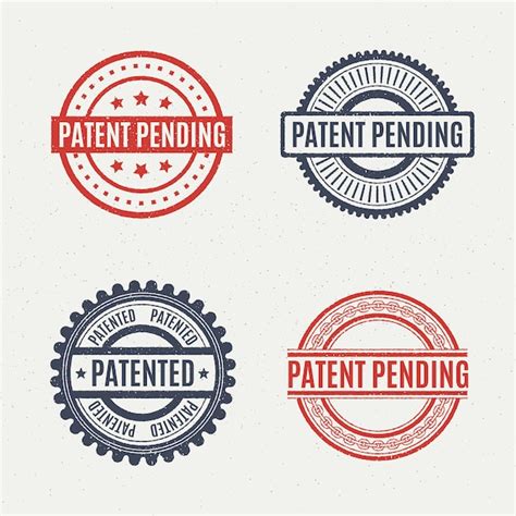 Free Vector Flat Design Patented Stamp Collection