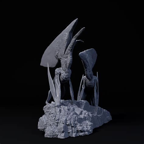 👹 Thalassodromeus Eating 1 35 Scale Pre Supported Pterosaur・ 3d File