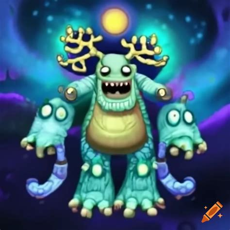 Celestial Creature With Multiple Heads