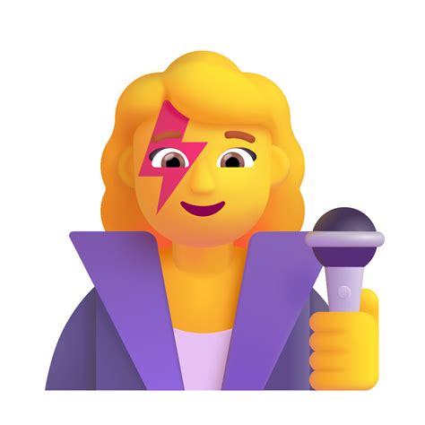 Woman Singer 3d Default Icon Fluentui Emoji 3d Iconpack Microsoft