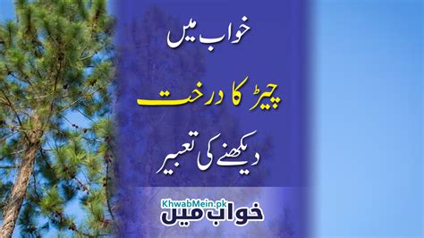Khwab Mein Cheer Ka Darakht Dekhnay Ki Tabeer Khwabmein Pk