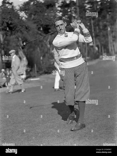 Picture Of Golf Player Tommy Armour At Pebble Beach Open In 1926