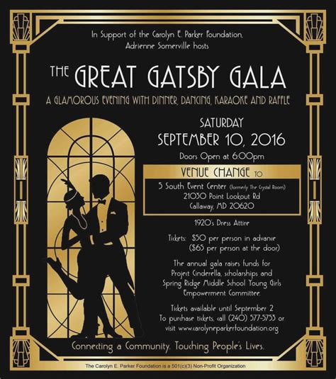 Great Gatsby Invitation Free Template At A Glance