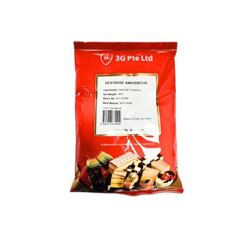 Dextrose Anhydrous Pacx1kg 3g