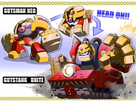 Guts Man And Guts Tank Mega Man And 2 More Drawn By Napo Danbooru