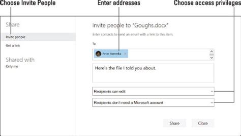 How To Share Files With Others With Onedrive Dummies